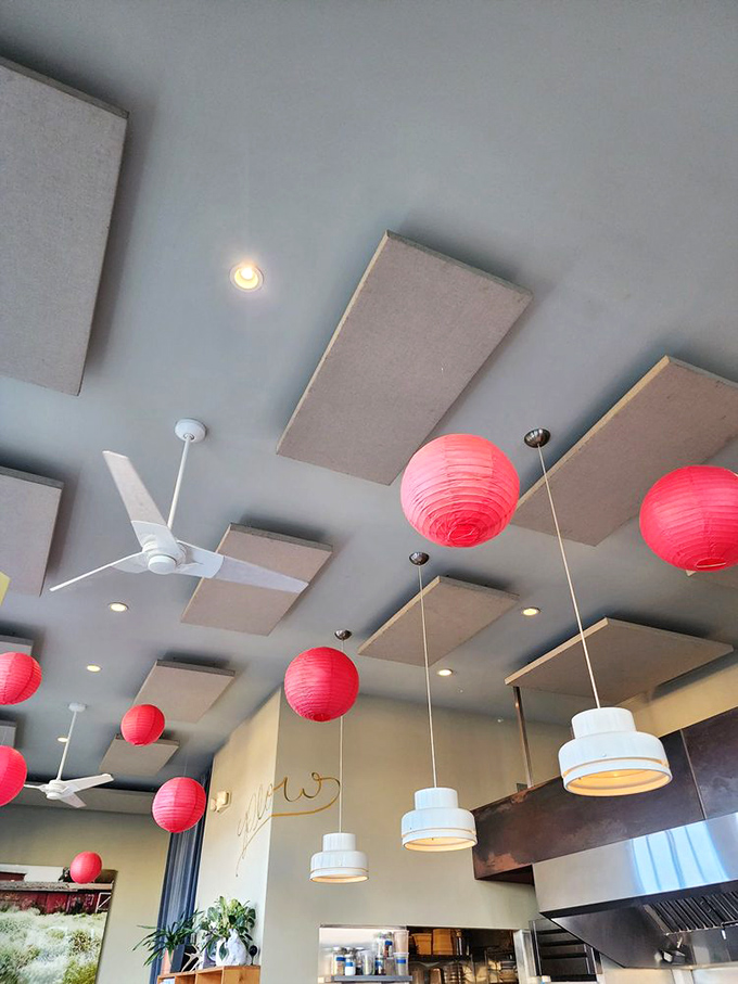 Those red paper lanterns aren't just decor&mdash;they're like little breakfast beacons guiding hungry souls to pancake nirvana