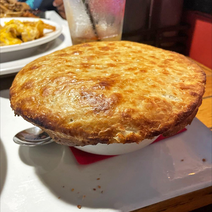 This isn't just pot pie&mdash;it's edible architecture with a golden dome that deserves its own spot on the Maryland state flag.