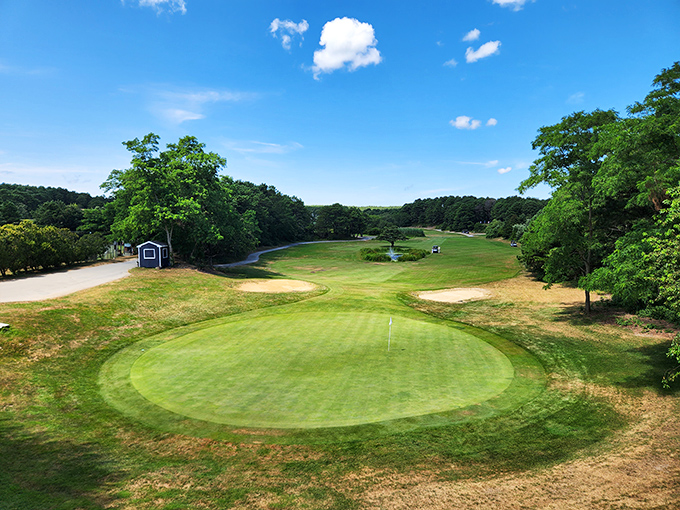 Chequessett's perfectly manicured green offers golfers ocean breezes with their bogeys and a distinctly Cape Cod take on the game.