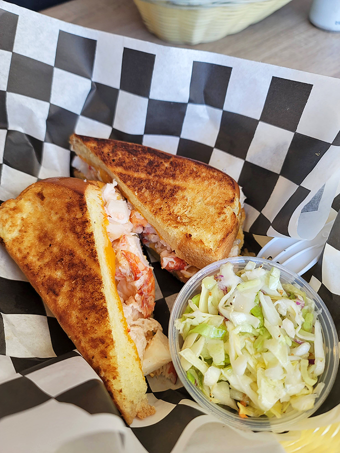 Not your childhood grilled cheese. This grown-up version smuggles sweet lobster between golden, buttery bread&mdash;and changes everything you thought you knew.