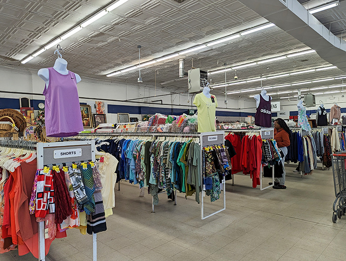 Summer fashion displayed with surprising flair&mdash;proof that secondhand shopping doesn't mean second-rate style.