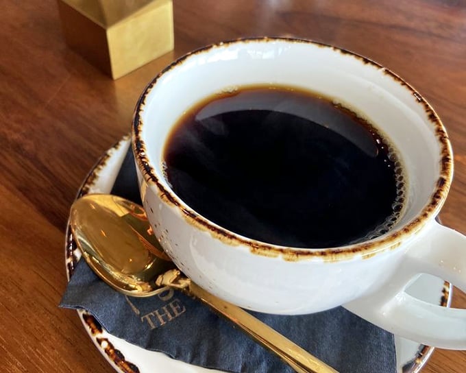 Coffee served without pretension or Italian terminology. Just a honest cup that says, "Good morning, let's face this day together."