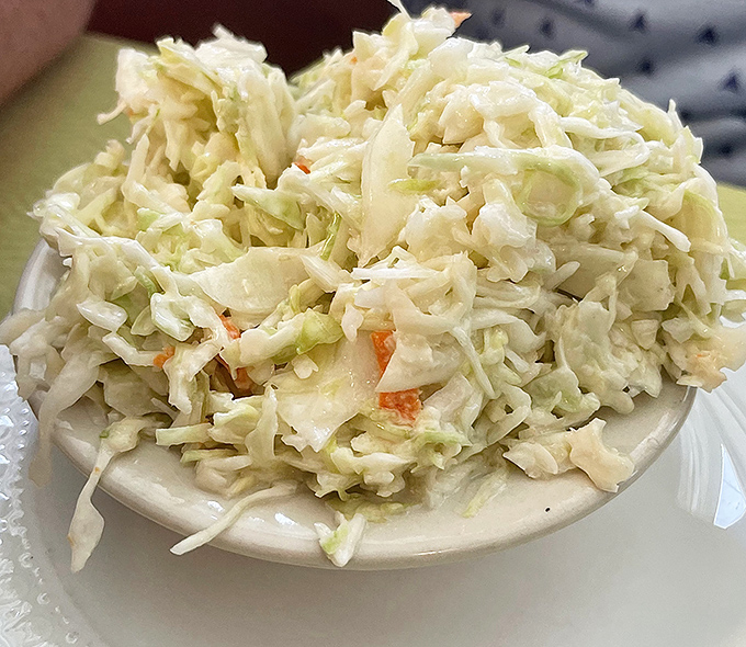 Coleslaw that knows its role&mdash;to provide cool, crisp contrast to smoky meat without trying to steal the spotlight.