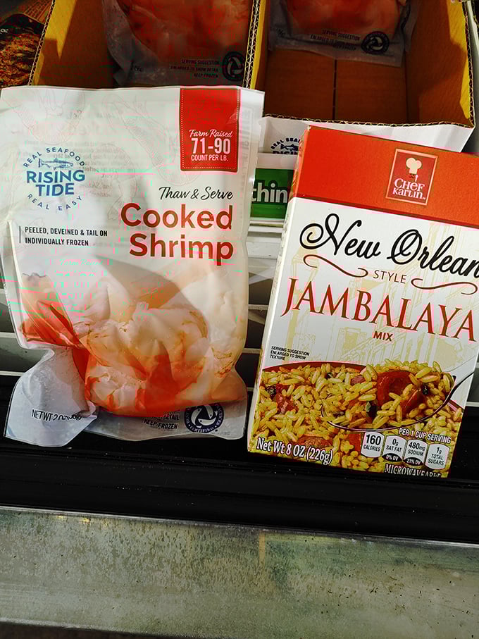 Louisiana flavor meets budget shopping. When dinner inspiration is low but local pride is high, these shelves have your back.