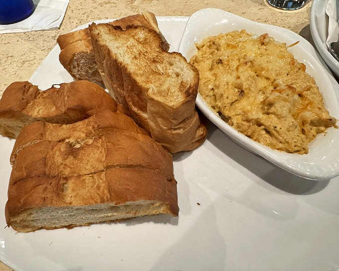 Mac and cheese that doesn't apologize for being comfort food&mdash;it celebrates it with a golden crown of melted cheese that demands respect.