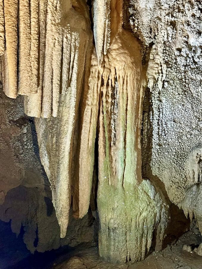 These rippling curtains of stone look soft enough to touch, though that's strictly forbidden. Imagine waiting 100 years for each inch of growth&mdash;talk about delayed gratification!