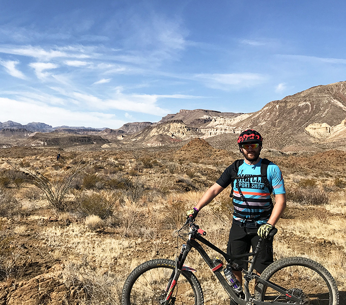 Mountain biking paradise where the trails are as endless as the views. This cyclist found the perfect balance between adrenaline and awe.