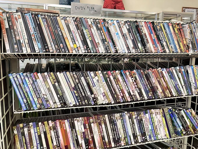 Hollywood's greatest hits at library-card prices. The DVD section offers movie nights for months without streaming subscription fees.