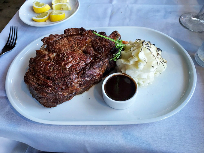 This isn't just a steak&mdash;it's a declaration of carnivorous intent. The kind of meal that makes vegetarians question their life choices.