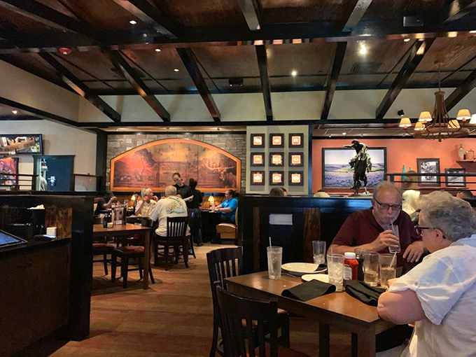 Conversations flow as freely as the beverages in this warm, wood-accented dining room where families and couples alike find common ground over great food.