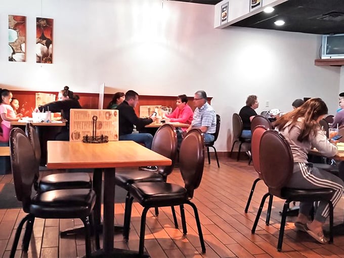 Weekend warriors gather to tackle plates stacked higher than their weekday ambitions, making calories count where they matter most.