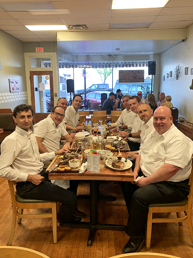 Regulars know the best seats in the house for watching the comings and goings while savoring every bite of their perfectly cooked meals.