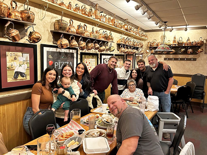Nothing says "we're family" like cramming three generations around a table for pasta. These are the moments that outlast the meal itself.