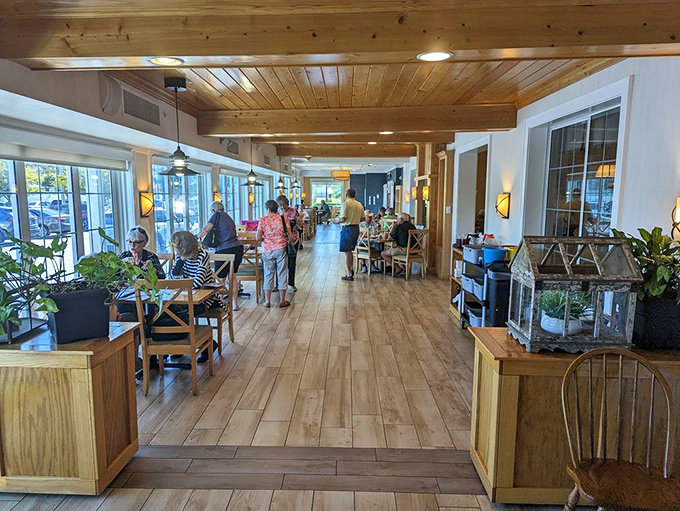 Wood-paneled warmth and simple elegance create the perfect backdrop for food that doesn't need fancy surroundings to impress.