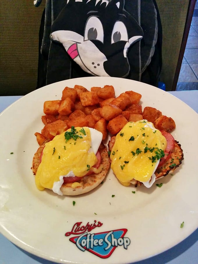 Eggs Benedict: where hollandaise sauce cascades like golden waterfalls over English muffin mountains. Breakfast as art form.