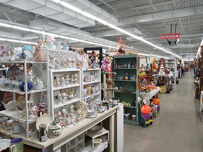 Collectible figurines and pottery showcase when home d&eacute;cor told personal stories instead of following trends blindly.