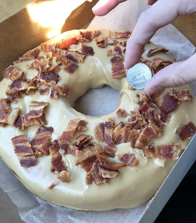 The maple bacon donut &ndash; where breakfast's two greatest hits collaborate on one perfect track. That quarter provides scale, but not value.