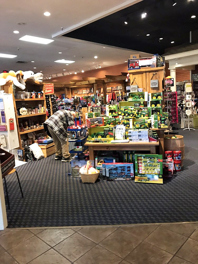 The gift shop: because after consuming 3,000 calories, what you really need is a souvenir t-shirt that will soon become too tight.