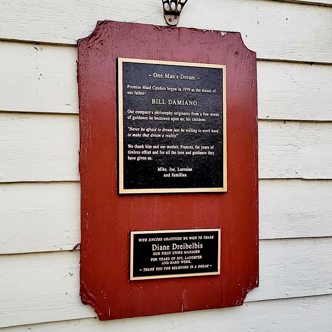 The family legacy plaque &ndash; proof that the best businesses are built on dreams, determination, and really good recipes.