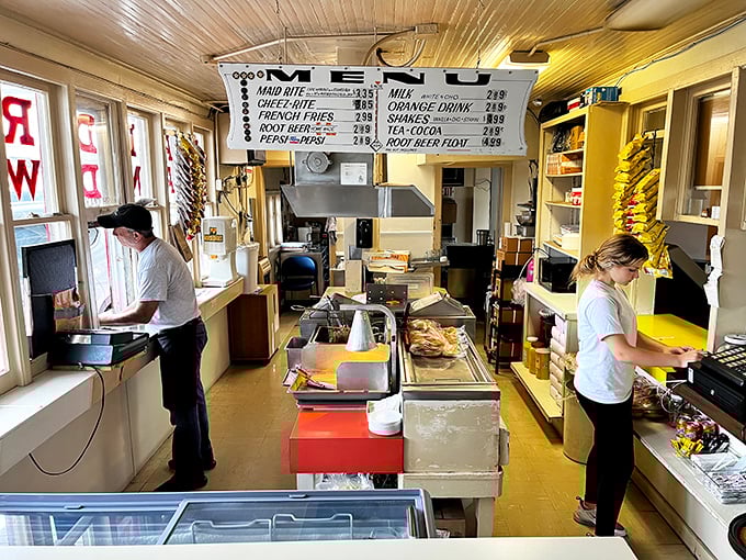 The kitchen &ndash; a well-choreographed dance of efficiency where loose meat sandwiches are born and comfort food dreams come true.