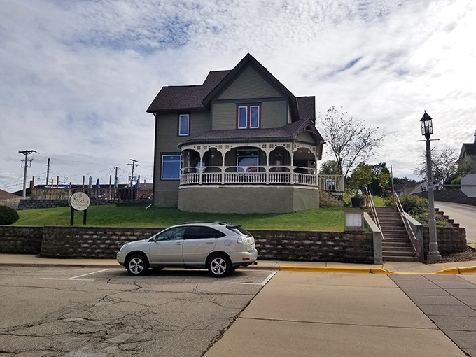 Kristi's Victorian-style home with its wraparound porch offers a glimpse of small-town elegance that feels both historic and inviting.