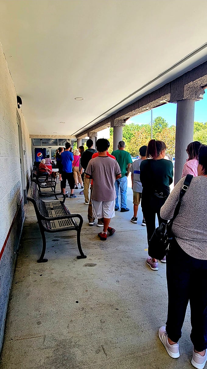 Thrift enthusiasts know the early bird gets the worm&mdash;a line of shoppers eager to discover what treasures await inside.