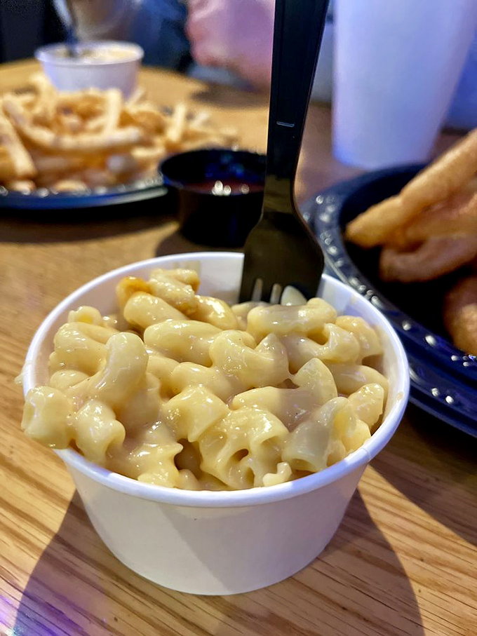 Mac and cheese so creamy it could make your grandmother weep with envy and pride. 