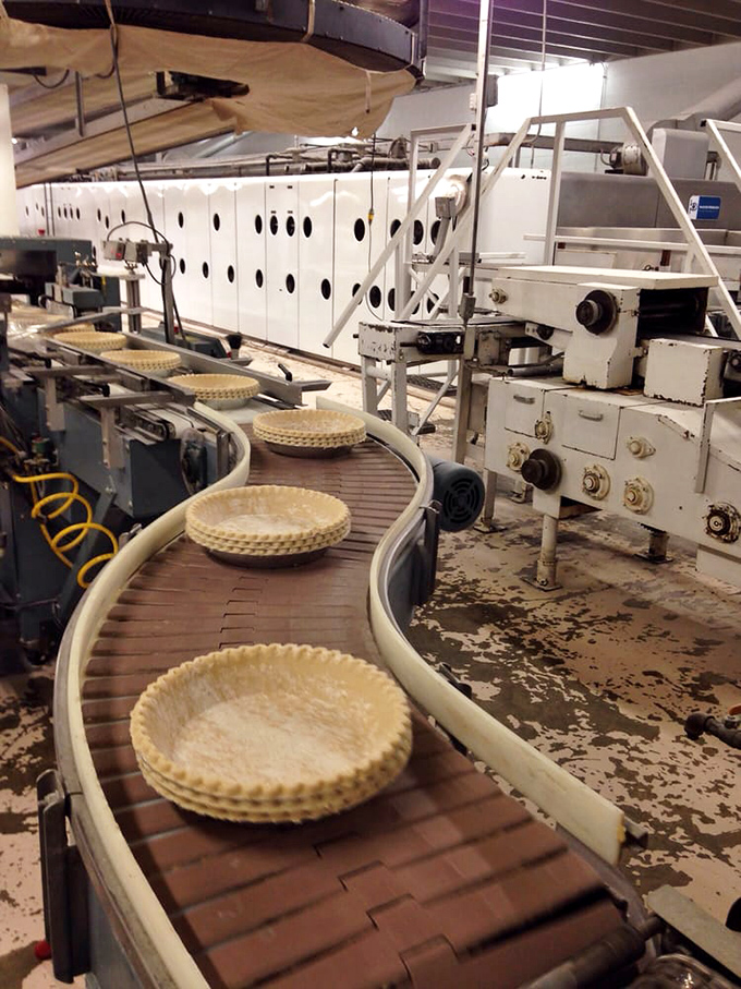 Behind the scenes on the pie production line &ndash; where crusts travel like royalty on their way to becoming Indiana legends.