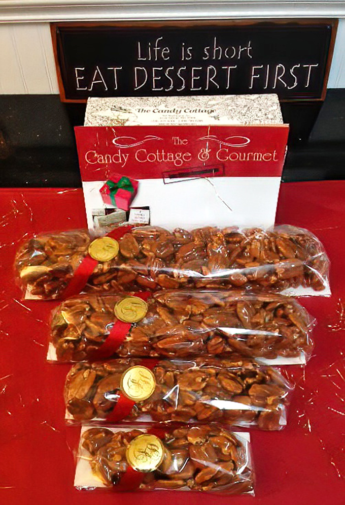 "Life is short, eat dessert first" isn't just a sign&mdash;it's the philosophy that makes these pecan treats impossible to resist.