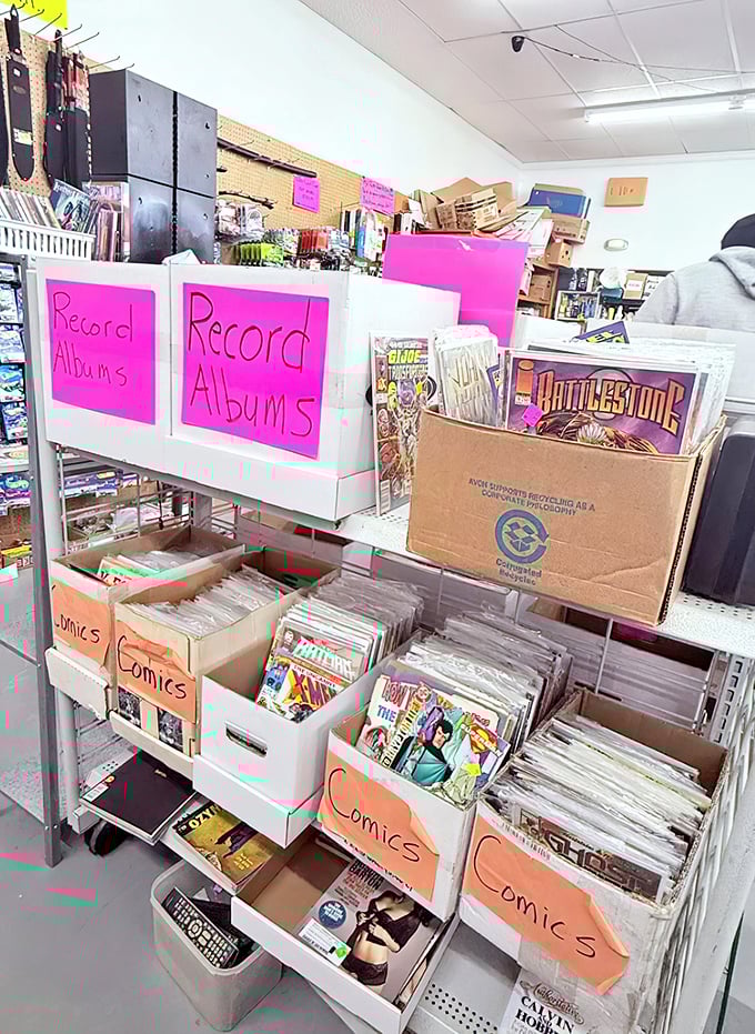 Vinyl records and comic books&mdash;the perfect time capsule of pop culture past. Nostalgia sold by the pound and worth every penny.
