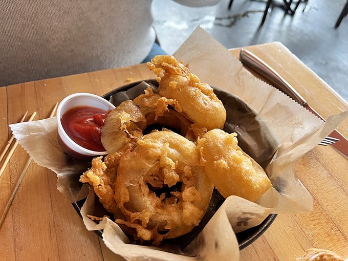 These aren't your carnival onion rings&mdash;these golden halos of crispy perfection deserve their own display case at the Cleveland Museum of Art.