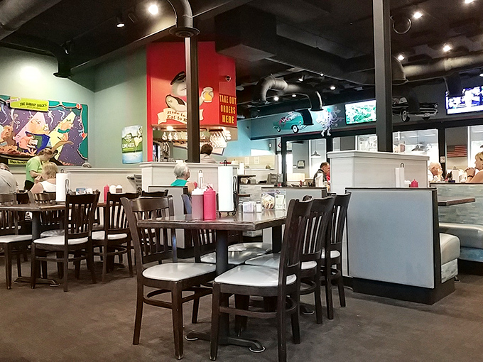 An open kitchen layout lets you watch seafood magic happen. It's dinner and a show, minus the ticket price.