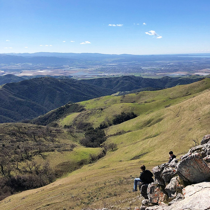 Rolling hills stretch endlessly toward the horizon, offering views that have inspired visitors for generations.