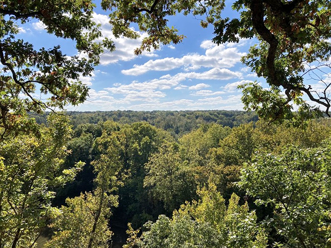 This panoramic overlook reveals central Ohio's best-kept secret: we actually have topography worth photographing!