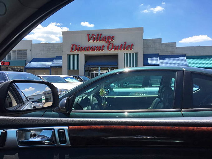 Even from the parking lot, the siren call of Village Discount Outlet promises affordable thrills and the possibility of finding exactly what you didn't know you needed.