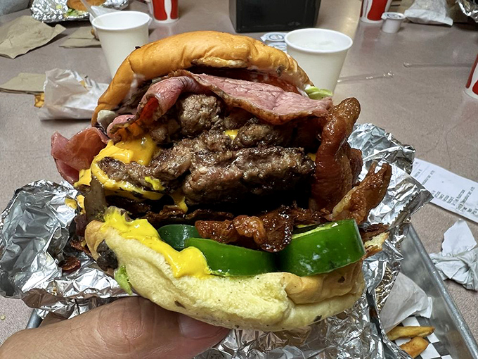 The Patty Daddy doesn't just feed you; it challenges you. Accept this delicious dare at your own risk. 