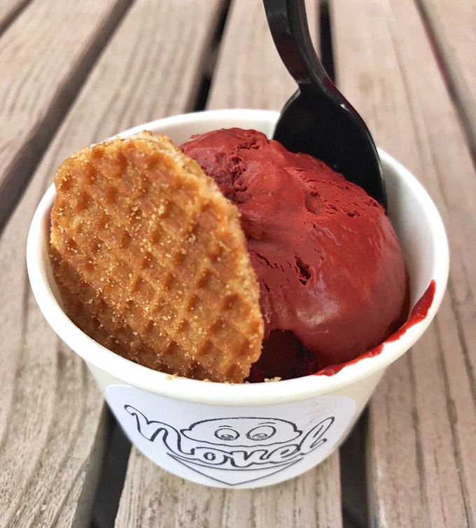 Red alert for your taste buds! This crimson creation isn't just photogenic&mdash;it's the dessert equivalent of finding an extra $20 in your pocket.