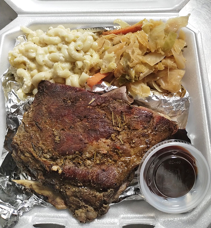 Ribs that have clearly been introduced to smoke and spice in a long, meaningful relationship that benefits everyone involved.