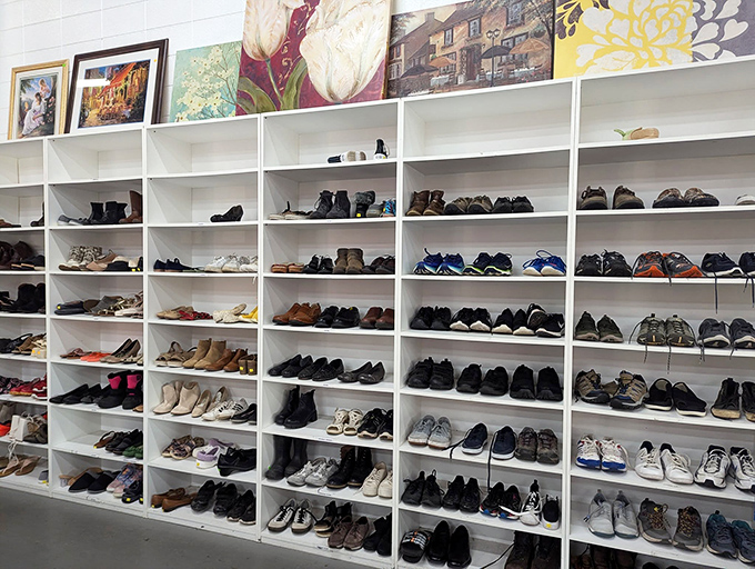 The shoe department rivals Imelda Marcos's closet, with footwear for every occasion from hiking mountains to dancing until dawn.