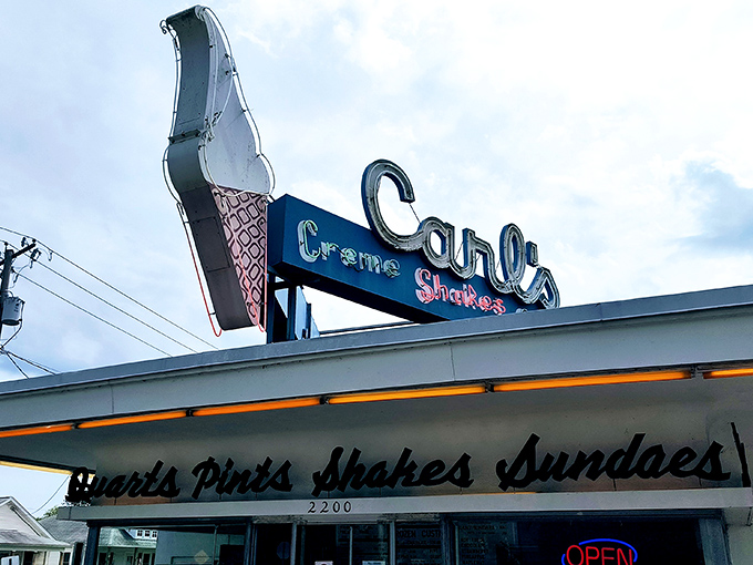The sign promises three simple pleasures&mdash;Creme, Shakes, Sundaes&mdash;and delivers them with a perfection that makes you question why we ever needed more options.