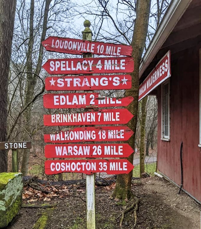 Rural navigation before GPS, when destinations were measured in miles and memories rather than minutes and megabytes.