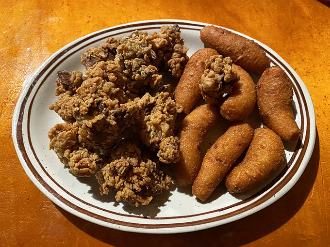 Chicken livers&mdash;the dish that separates the culinary adventurers from the tourists. Crispy, rich, and unapologetically Southern comfort food at its finest.
