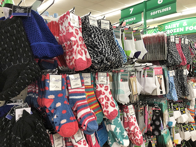 Cozy feet don't require luxury price tags. This sock display offers warmth, whimsy, and weekend comfort for every Tennessee season – leopard print included.