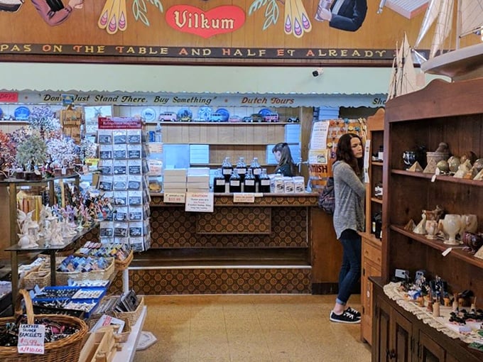The gift shop section offers everything from handcrafted treasures to edible souvenirs&mdash;the perfect way to bring a taste of Dutch Haven home.
