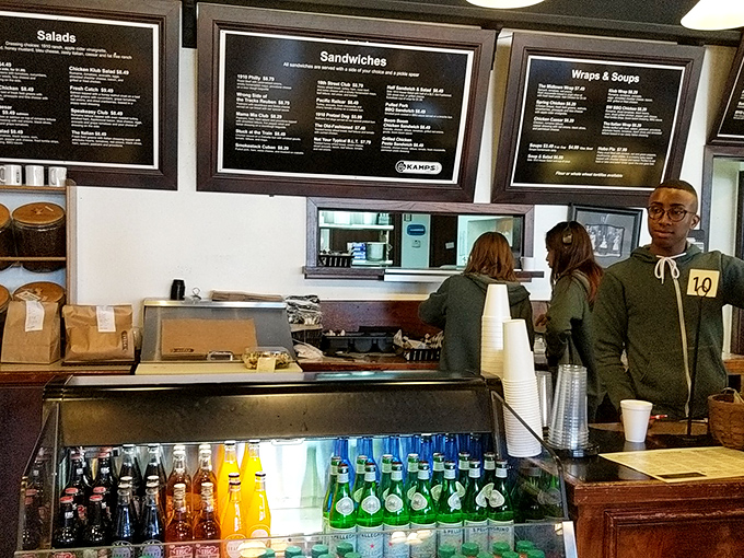 Behind every great caf&eacute; is a team that makes the magic happen. The colorful drink display adds a rainbow to your dining options.