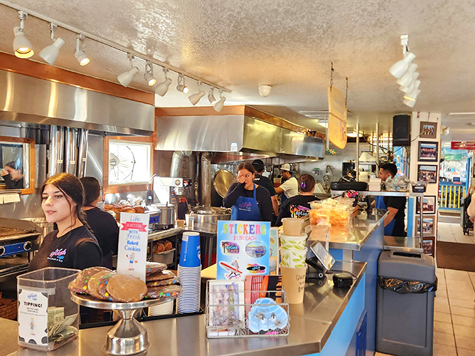 The front line of flavor &ndash; these folks have probably made more people happy before noon than most of us do all year.