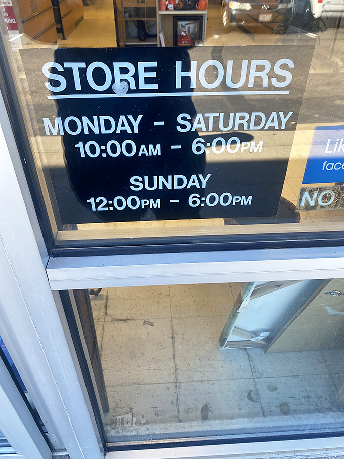 Operating hours generous enough to accommodate both early birds and last-minute browsers. The thrift gods are merciful indeed!