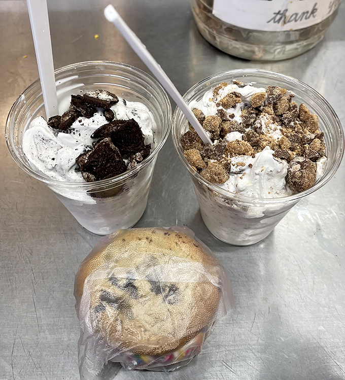 These sundaes aren't asking to be photographed for Instagram&mdash;they're too busy delivering creamy, crunchy, sweet perfection in unpretentious glass cups. 