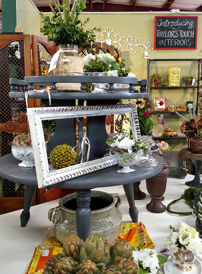 Taylor's Touch brings farmhouse chic to life with artful arrangements that would make Joanna Gaines reach for her wallet. Those artichokes are surprisingly stylish!