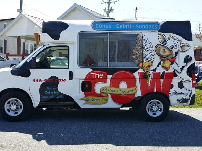 The moo-bile unit brings joy on wheels! When the custard truck rolls up, neighborhood productivity drops to zero.